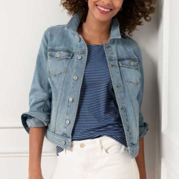 Talbots | Jackets & Coats | Talbots Classic Denim Jean Jacket Hannah ...